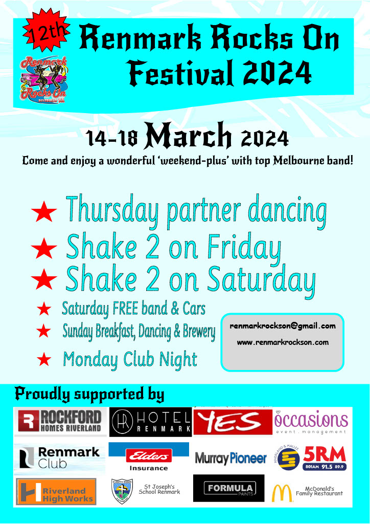 Renmark Rocks On Festival - 2025 - 5RM